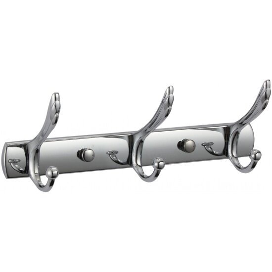Планка с крючками Savol S-06203B, хром