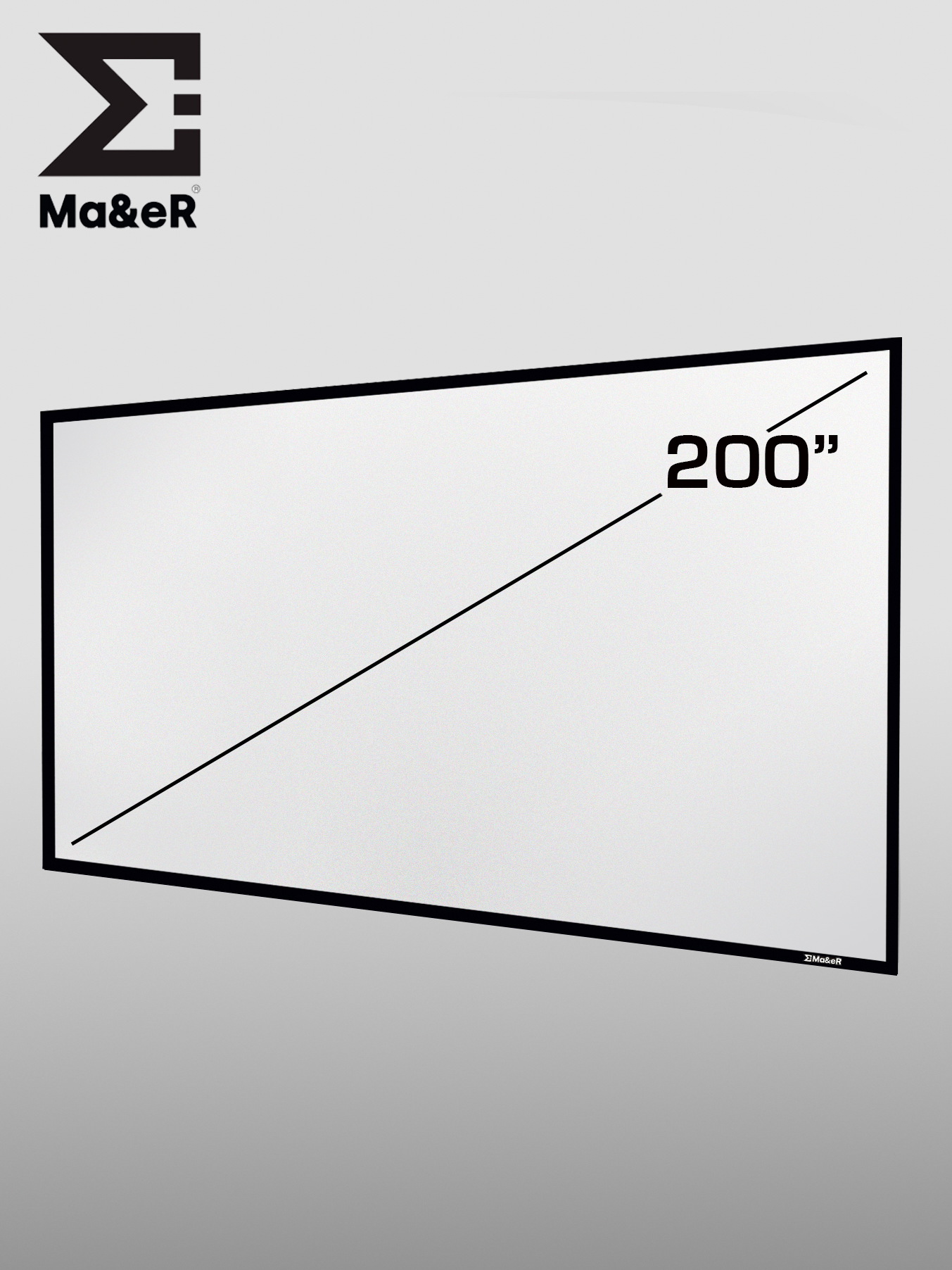 Cinema Matte White 200" 16:9 Экран настенный для проекторов