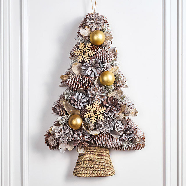 Декоративная елка из шишек Золотая Метель 44 см, Edelman, 1165646