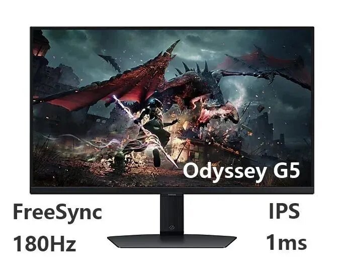 27" Монитор Odyssey G5 S27DG500EC, черный