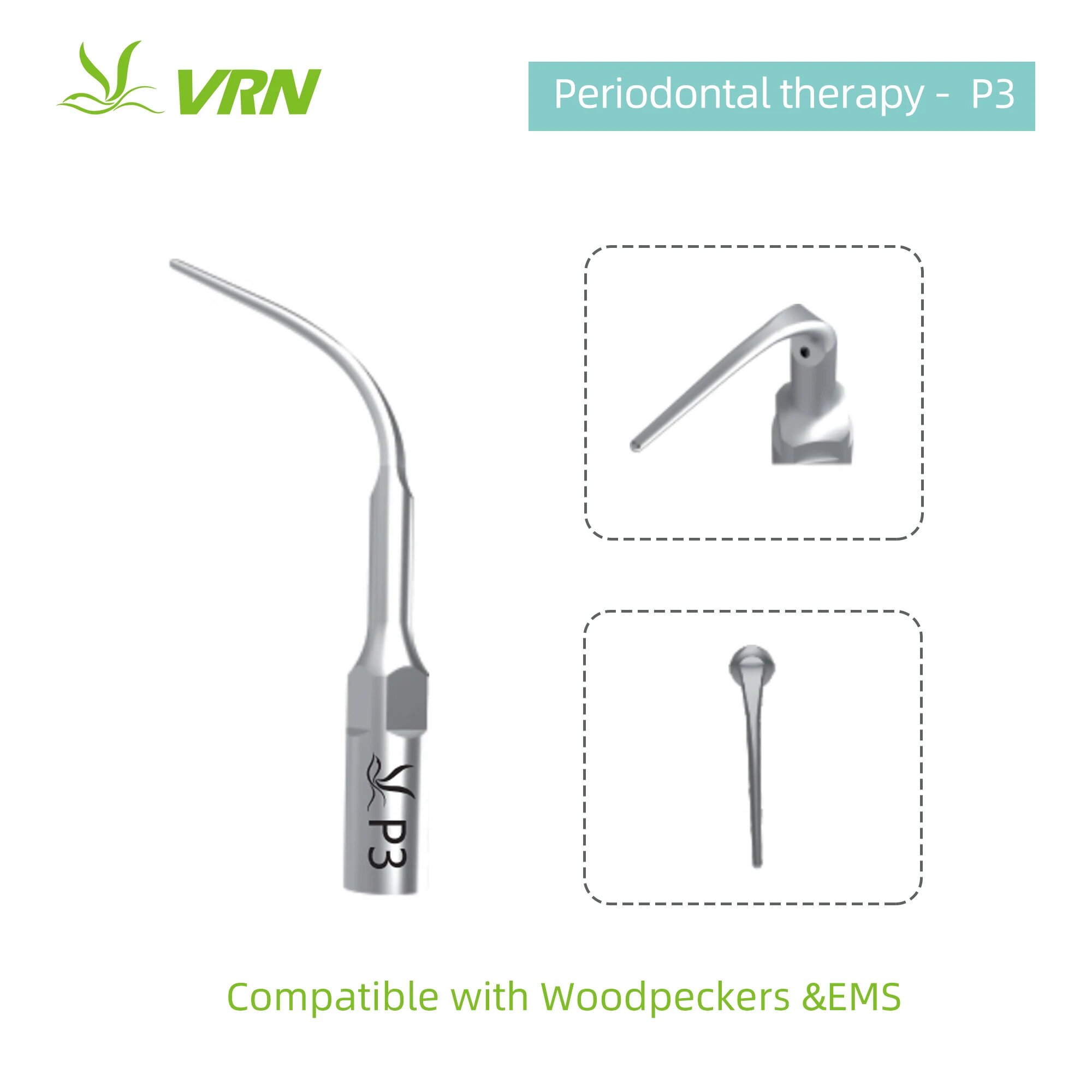 VRN Ультразвуковые насадки для пьезоскалера Satelec P3 5pcs