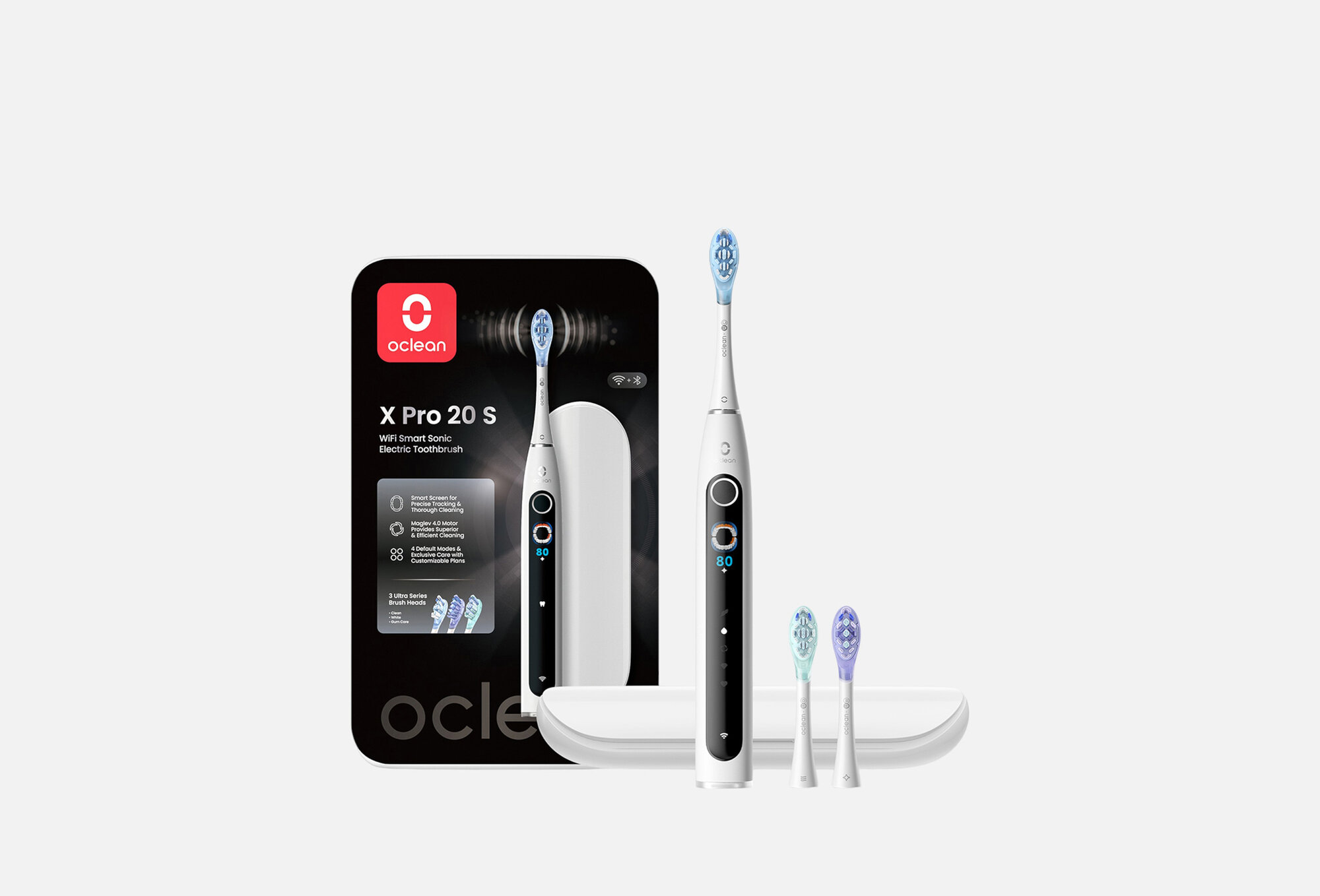 Электрическая зубная щетка OCLEAN X Pro 20 Set Белая