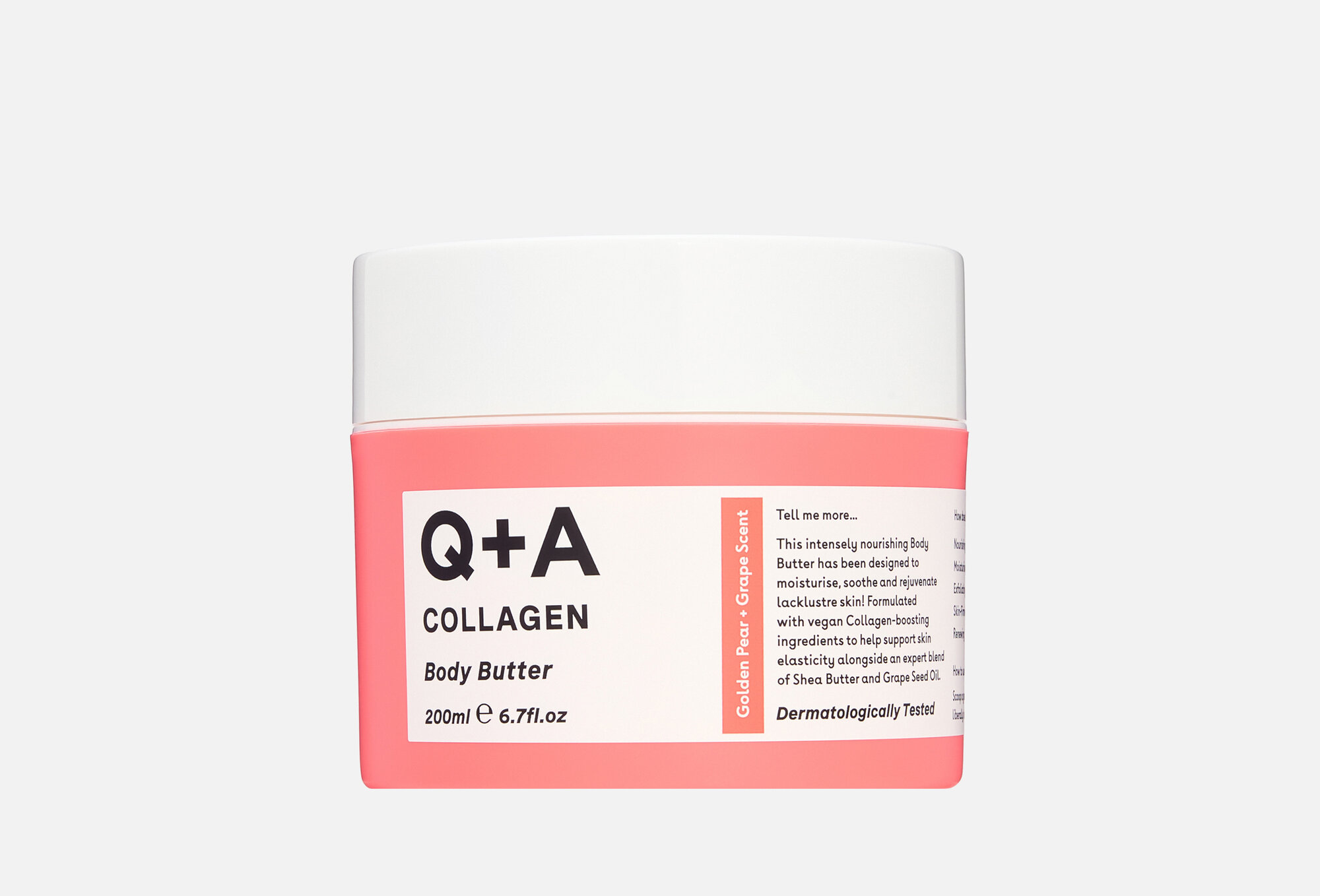 Крем-баттер для тела Q+A Collagen 200 мл