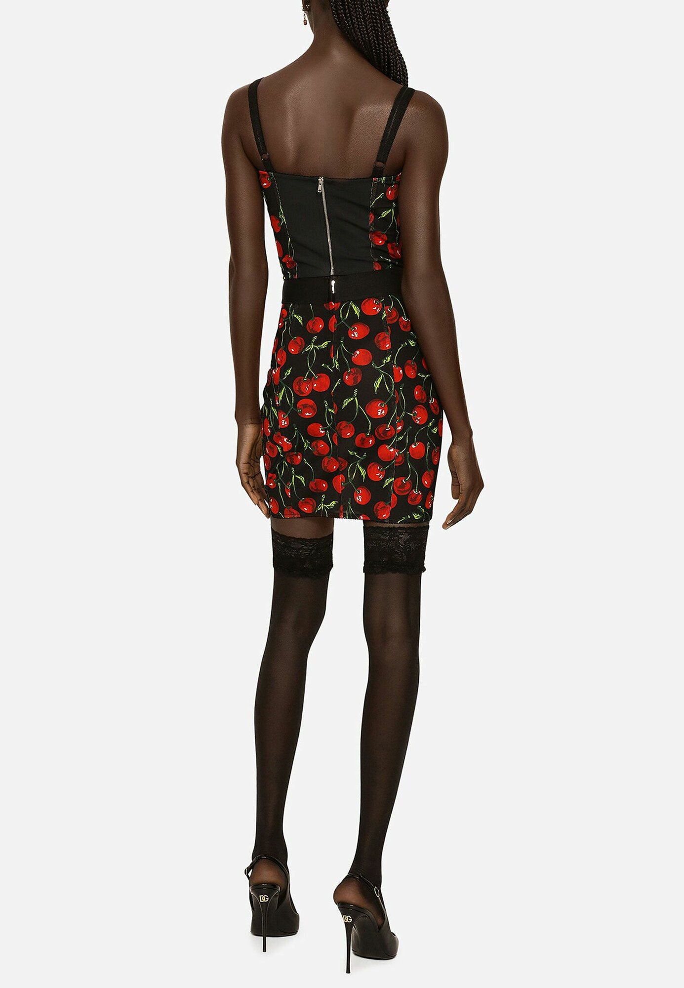 Топ спортивный DOLCE & GABBANA, размер 42, черный/черный — фото 1