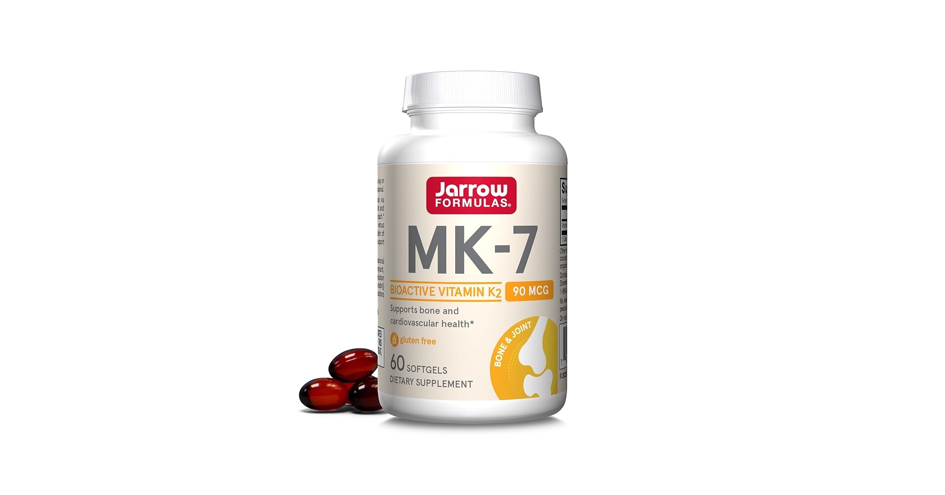 Jarrow Formulas Витамин MK-7 K2 (Menaquinone-7) 90 мкг, 60 капсул