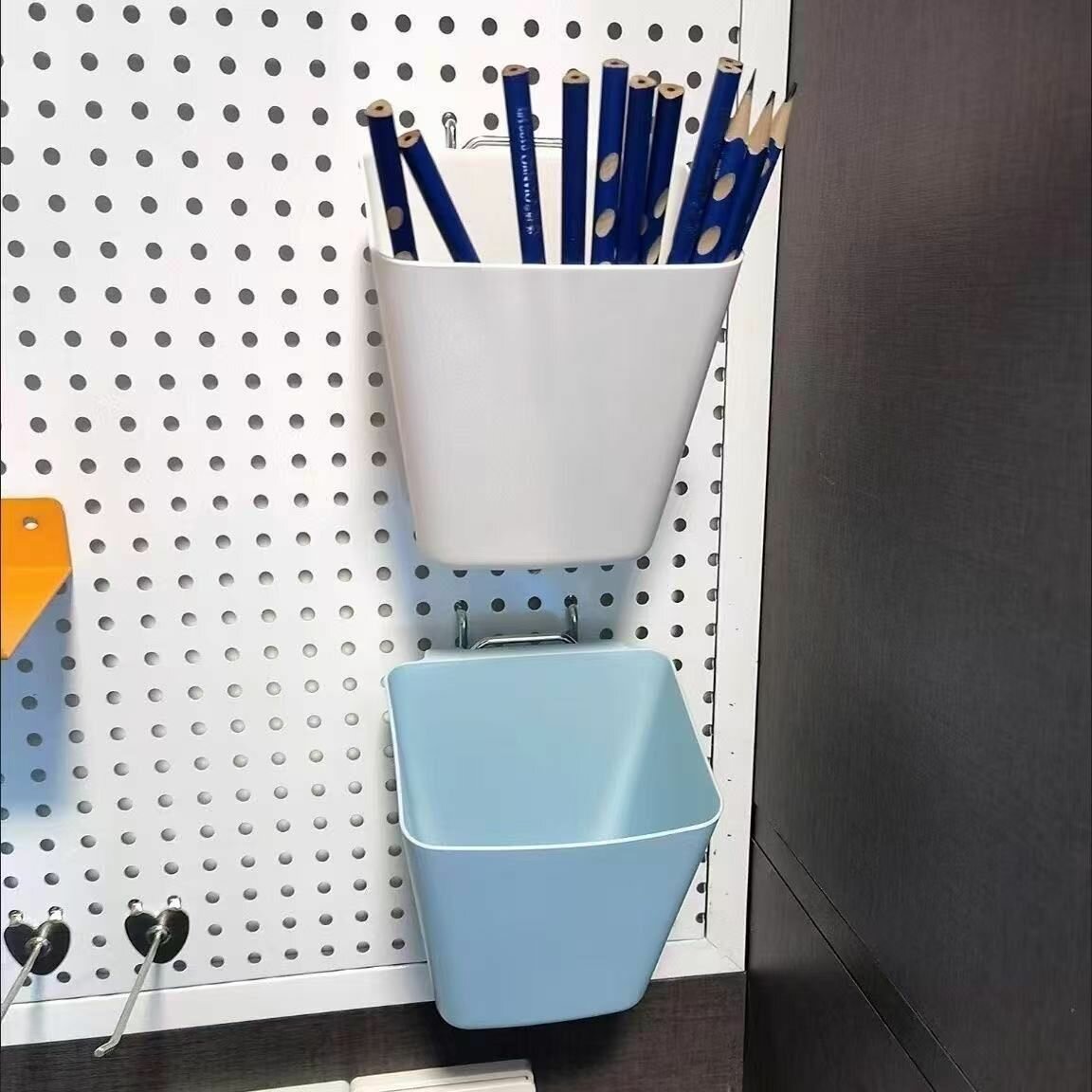 Крючки, для перфорированной панели инструмента, закругленные, чёрные, 13 см