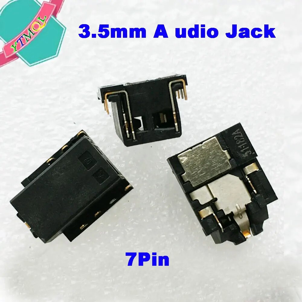 Разъем аудио Jack 3,5 мм для ноутбука HP Asus Dell Lenovo YTMQL 2Pcs