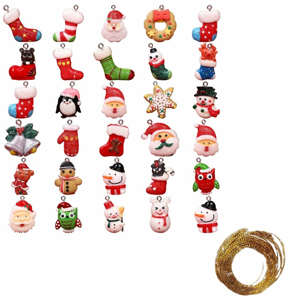 Рождественское украшение Набор шармов для изготовления ювелирных изделий Наборы для изготовления ювелирных изделий на праздничную тематику Аксессуар
