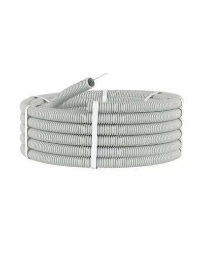 Труба гофр. гибкая ПВХ IEK CTG20-25-K41-025I внеш. D=25мм с протяжкой 25м сер