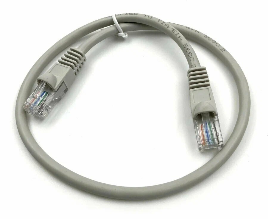 Патч-корд Buro UTP 4 пары cat.5E CCA molded 0.25м серый RJ-45 (m)-RJ-45 (m)