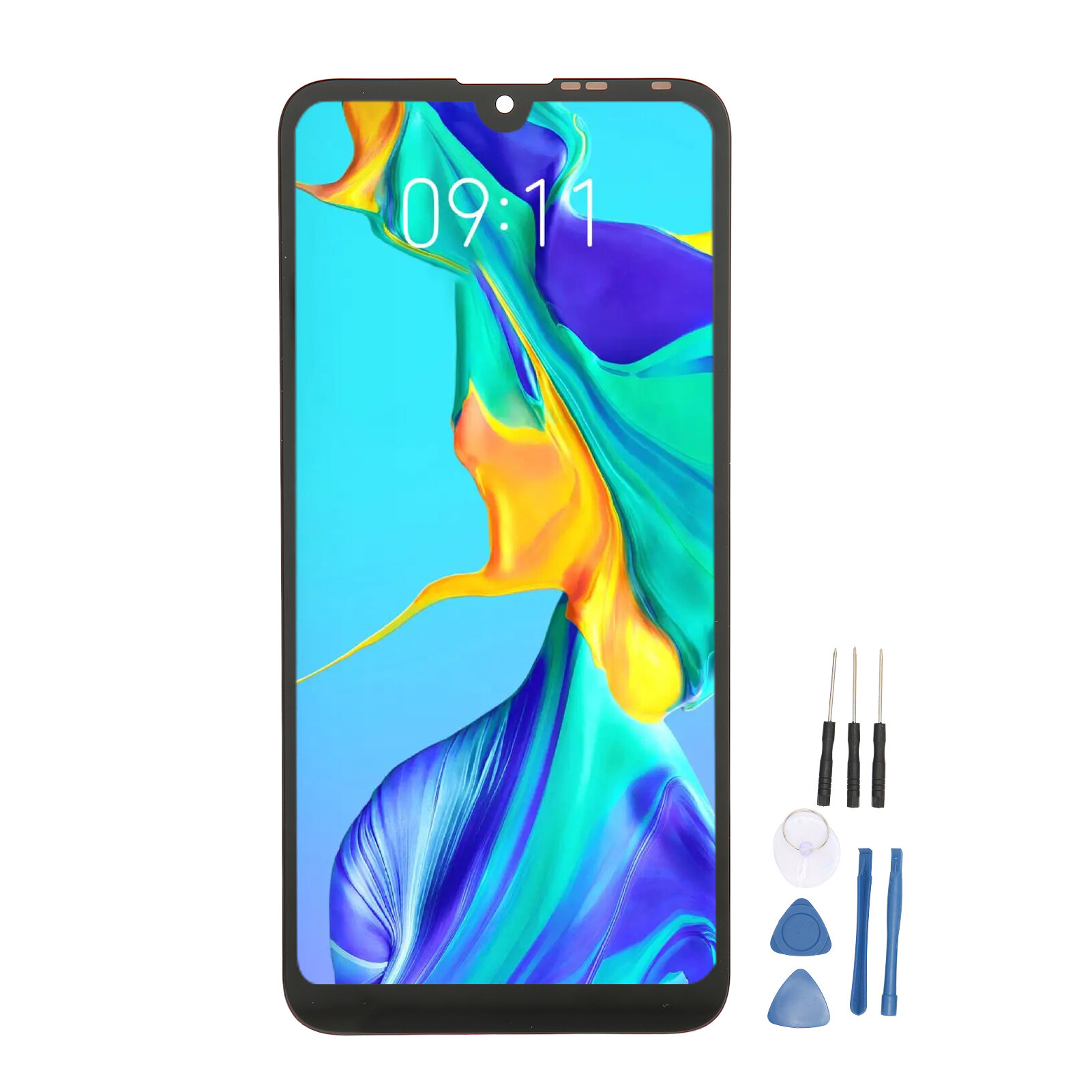 Сборка экрана ЖК -дисплея Замена сенсорного экрана с инструментом разборки для мобильного телефона Huawei Y7 2019