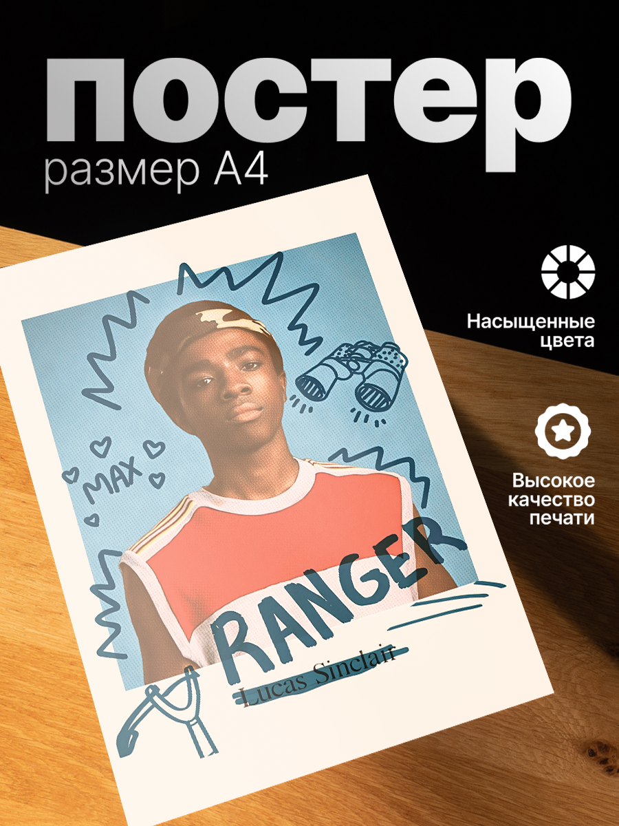 Постер ZEKEKS Очень странные дела, на стену, без рамы, 29x21 см, цифровая печать