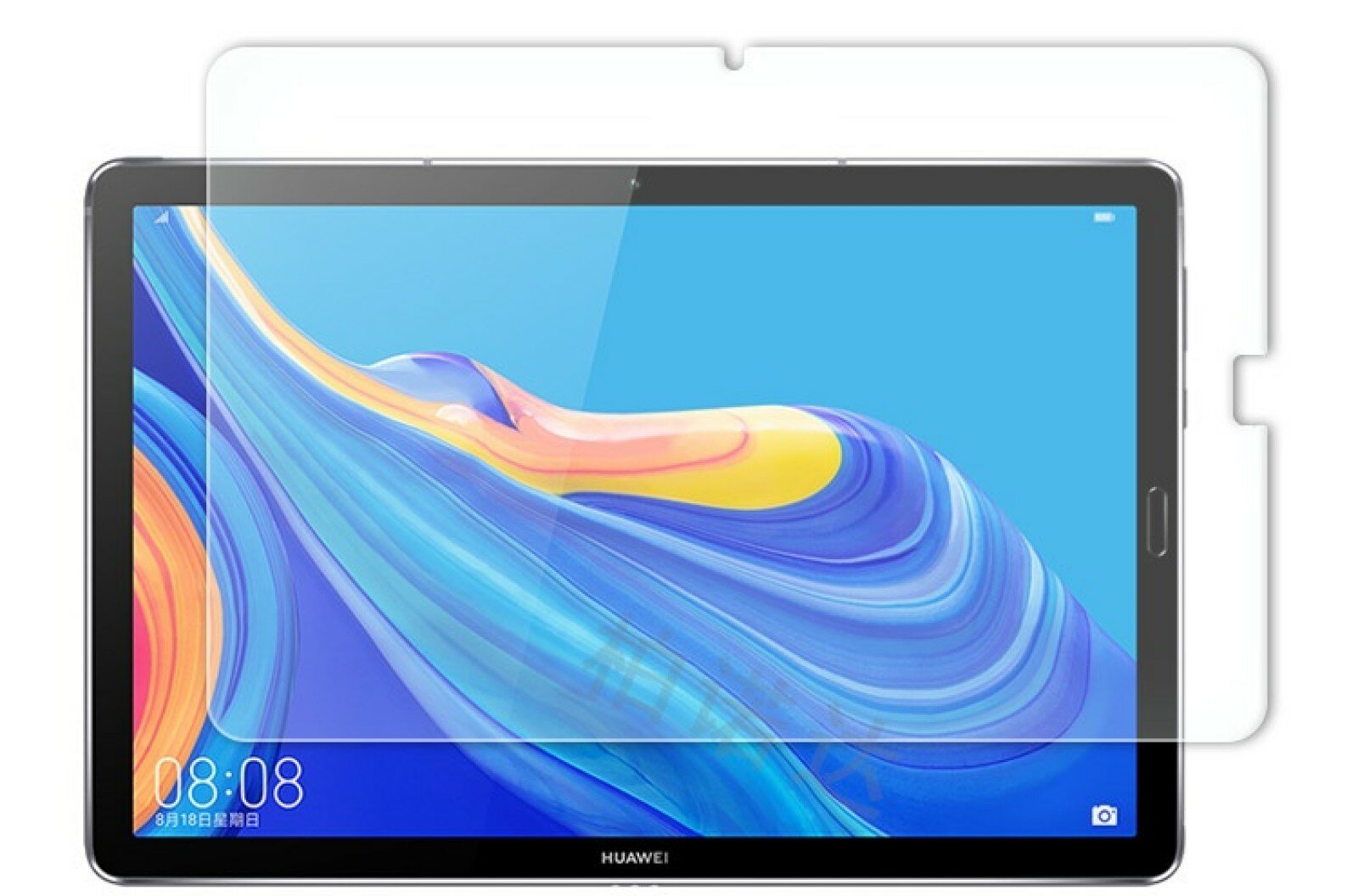 Защитное противоударное стекло MyPads для планшета Huawei MediaPad M6 8.4 с олеофобным покрытием