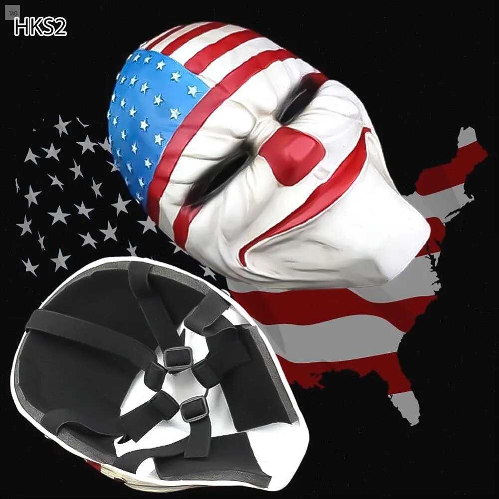 Маска Payday "dallas" для детей, 28*19 см, смола, карнавальный аксессуар HKS2