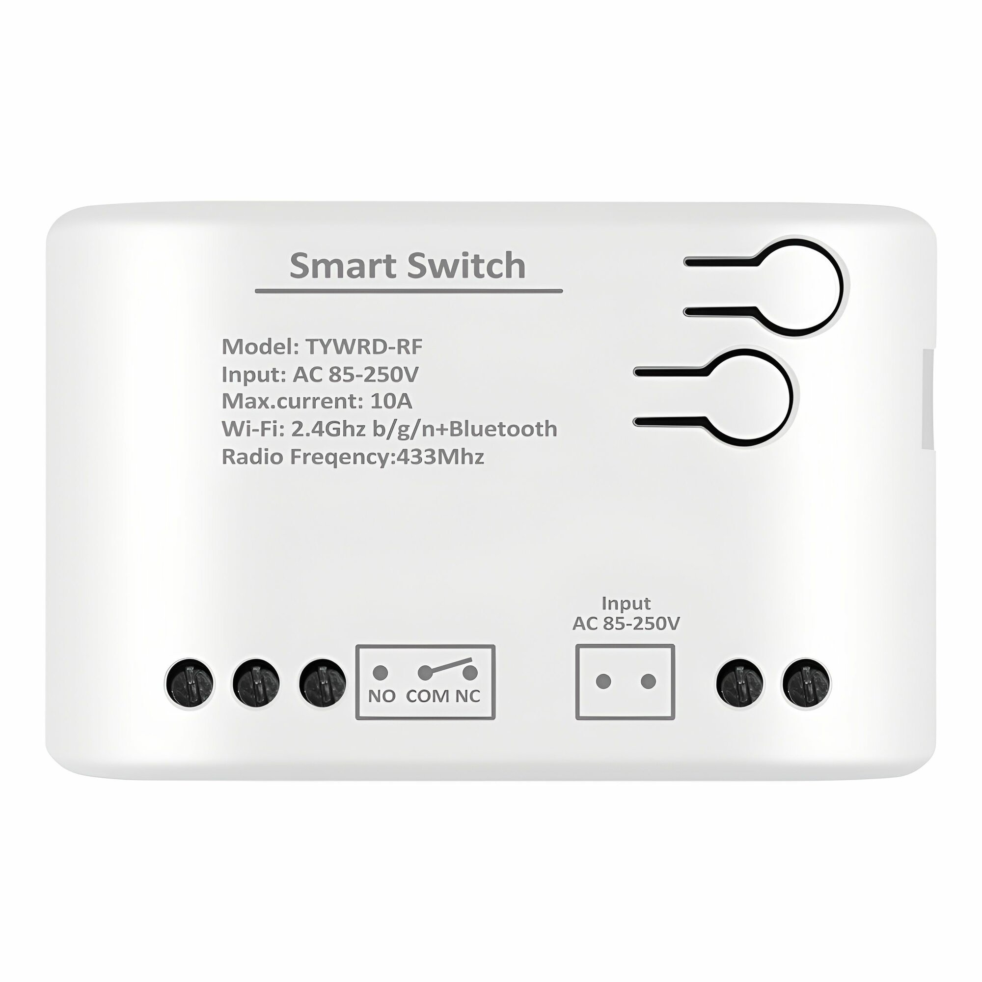 (O044) 1CH RF Smart Switch AC85-250V WIFI Tuya Пульт дистанционного управления 433 Выключатель света 10A Rele Самоблокирующаяся блокировка Inching