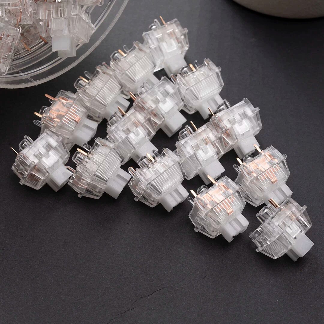 LEOBOG Ice Crystal Линейные Переключатели 100 шт. В Тюбике с Инструментом для Снятия - Кастомизация Клавиатуры