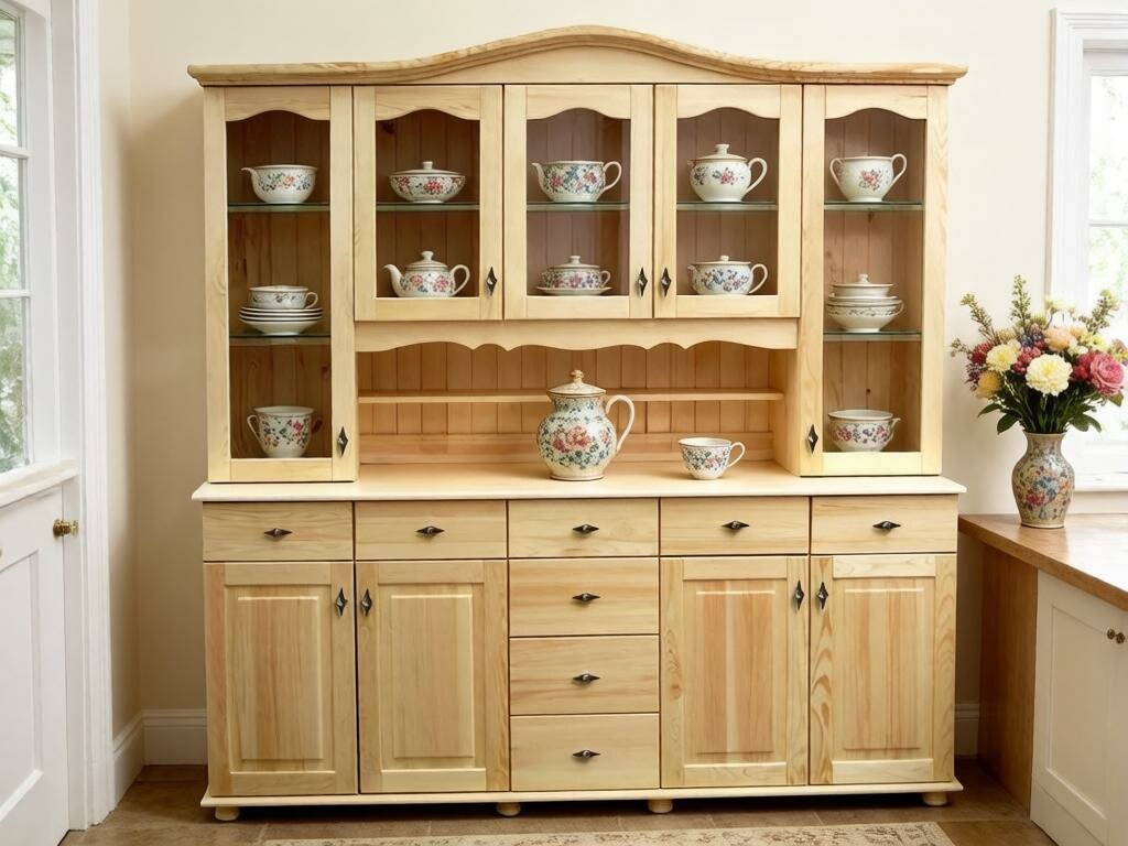 Буфет Форест рианна 2209 из массива сосны 180х50х200 см, сосна, 8 полок