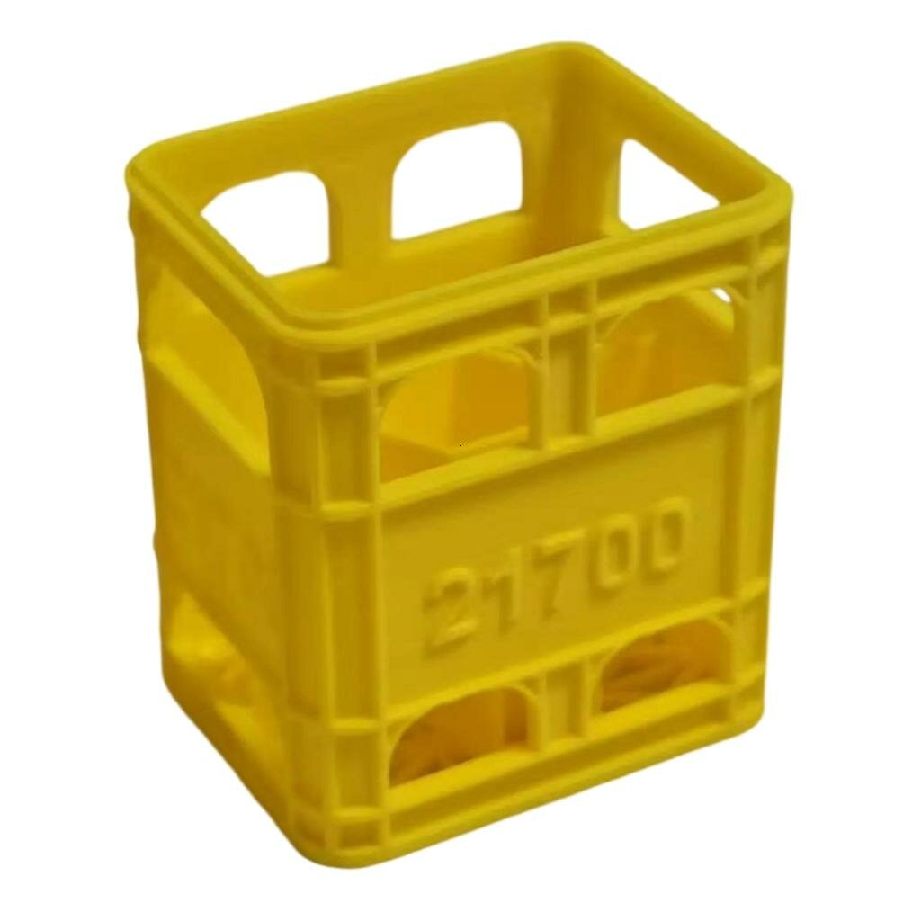 Органайзер для батареек, 21700 yellow