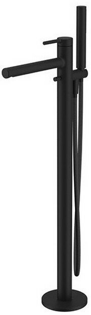 Смеситель для ванны и душа напольный EXCELLENT PI black черный мат AREX.1255BL
