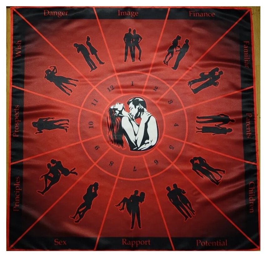 Алтарь Таро Ткань 12 Граней любви