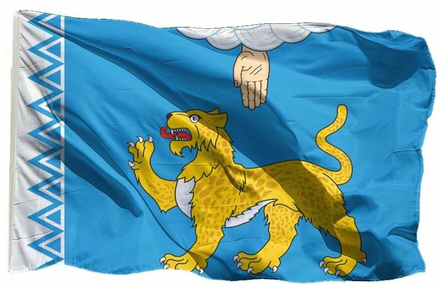 Флаг Псковской области, 70х105 см - для ручного древка