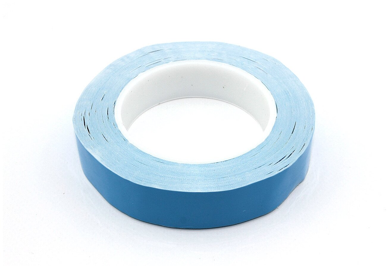 Синий двусторонний термоскотч 25 мм, 50 м