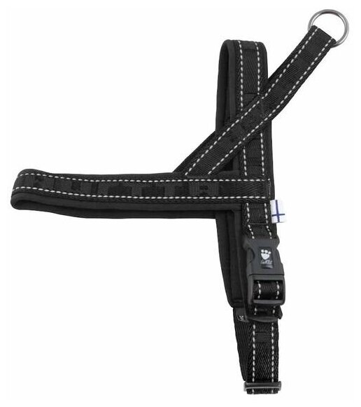 933386 Шлейка Hurtta Casual Harness 35см Чёрный