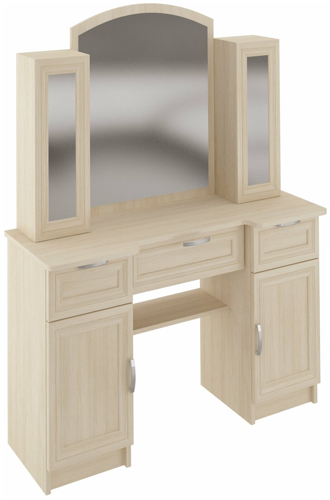 Туалетный столик, трюмо, гримерный столик 110/147/40 см Феникс КМ-18 Дуб молочный