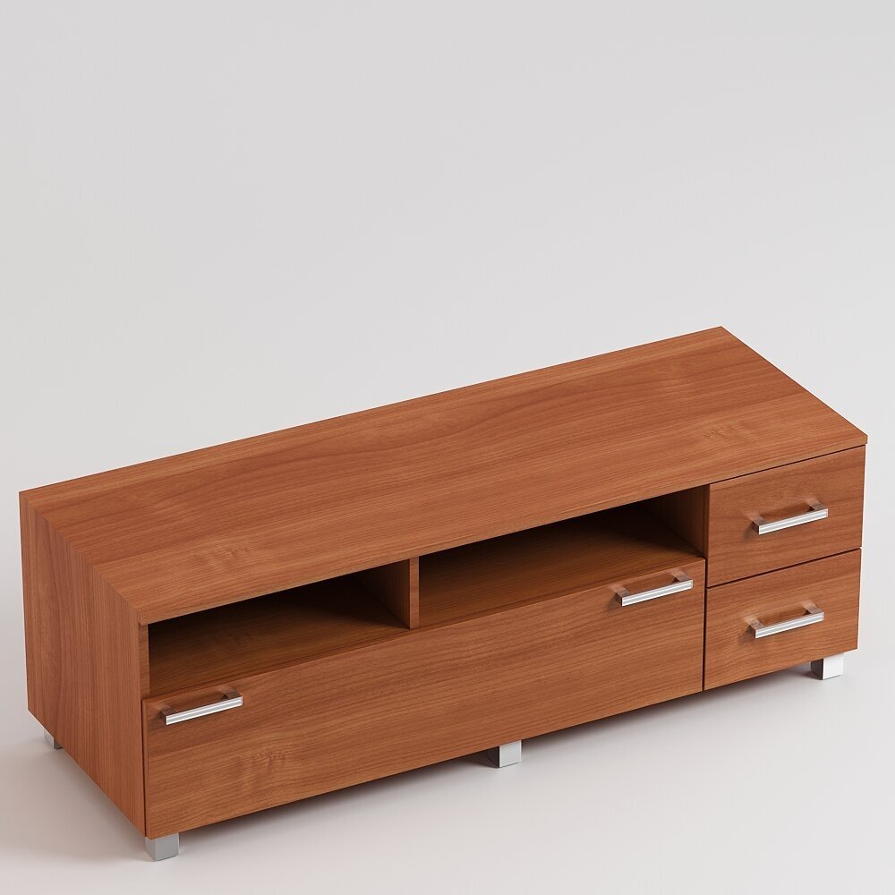 Тумба под телевизор "Колизей мебель" МТВ вишня оксфорд (ШхГхВ) (1300х400х500)мм