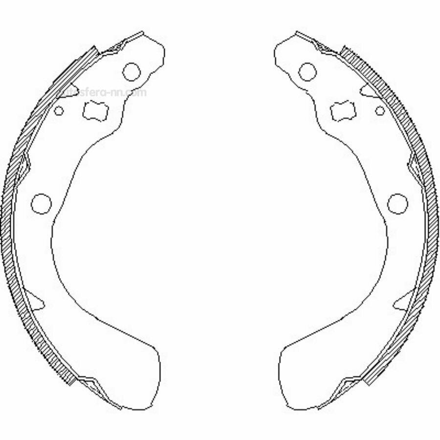 REMSA 415100 4151.00_ колодки барабанные honda logo ga3 1.3i 99-02