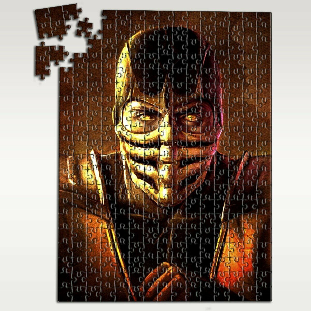 Пазл картонный А3: модель Mortal Kombat Скорпион - 759 П