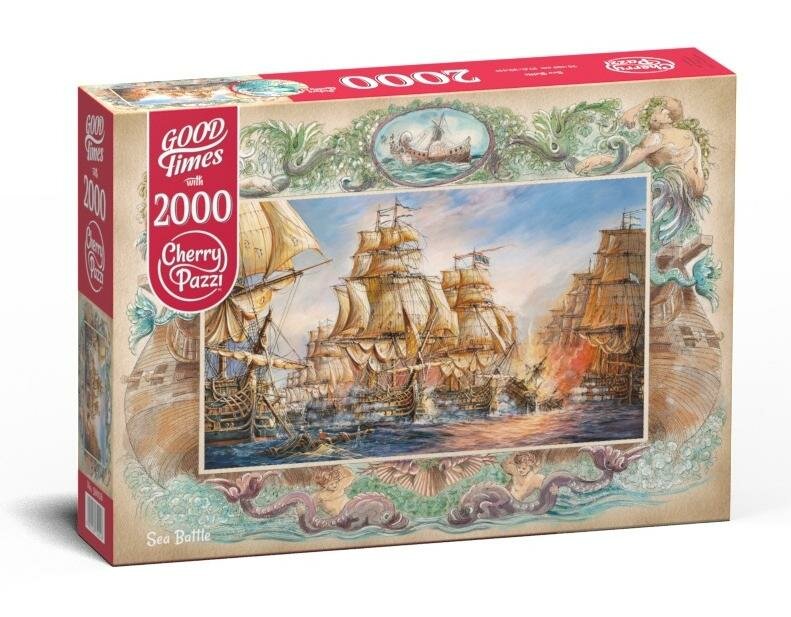Пазл для взрослых Cherry Pazzi 2000 деталей, элементов: Морское сражение