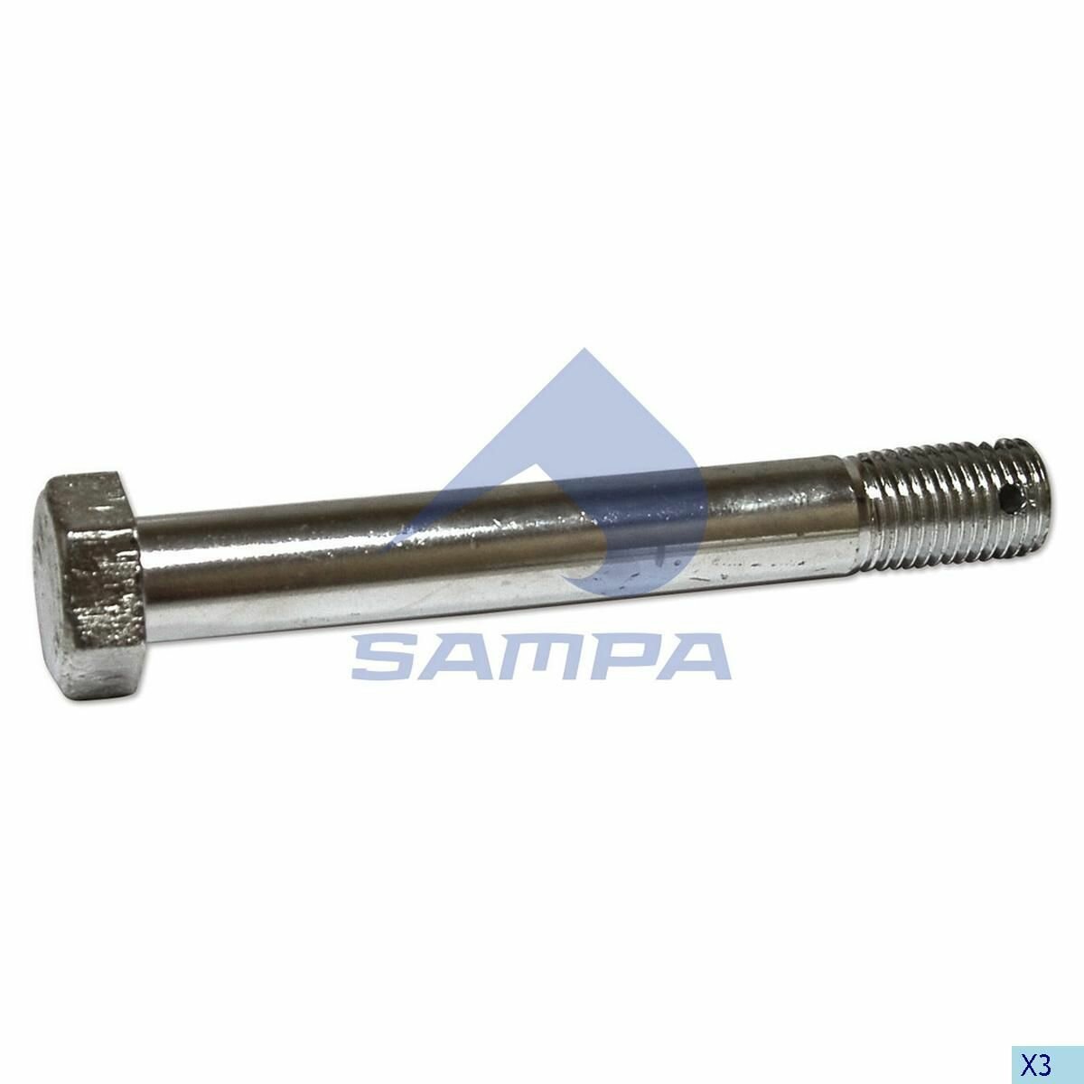 Болт полурессоры М30х3,5х225 Scania 3s/4s 101.116 SAMPA