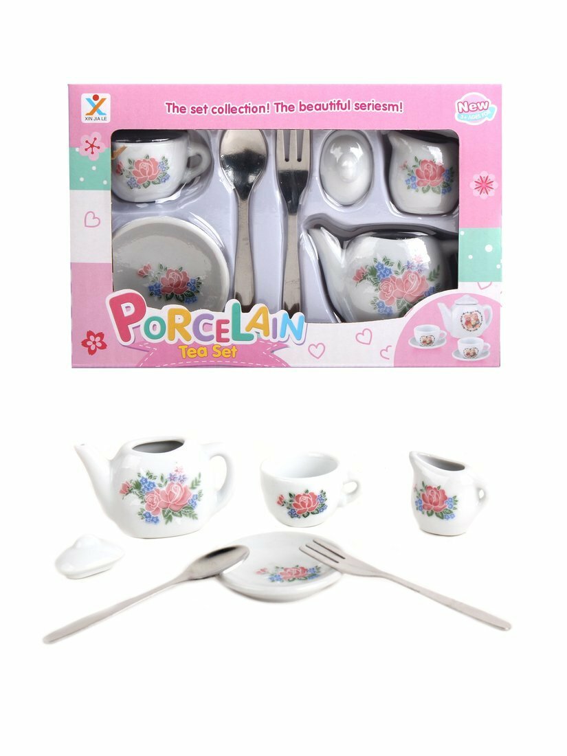 Набор посуды для кукол из фарфора, в компл. предм. 7 шт. Наша Игрушка GJ2319