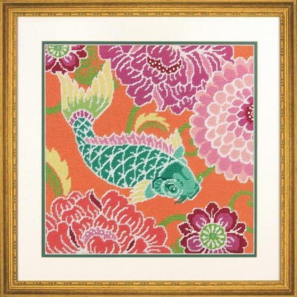 Карп и цветы 71-20076