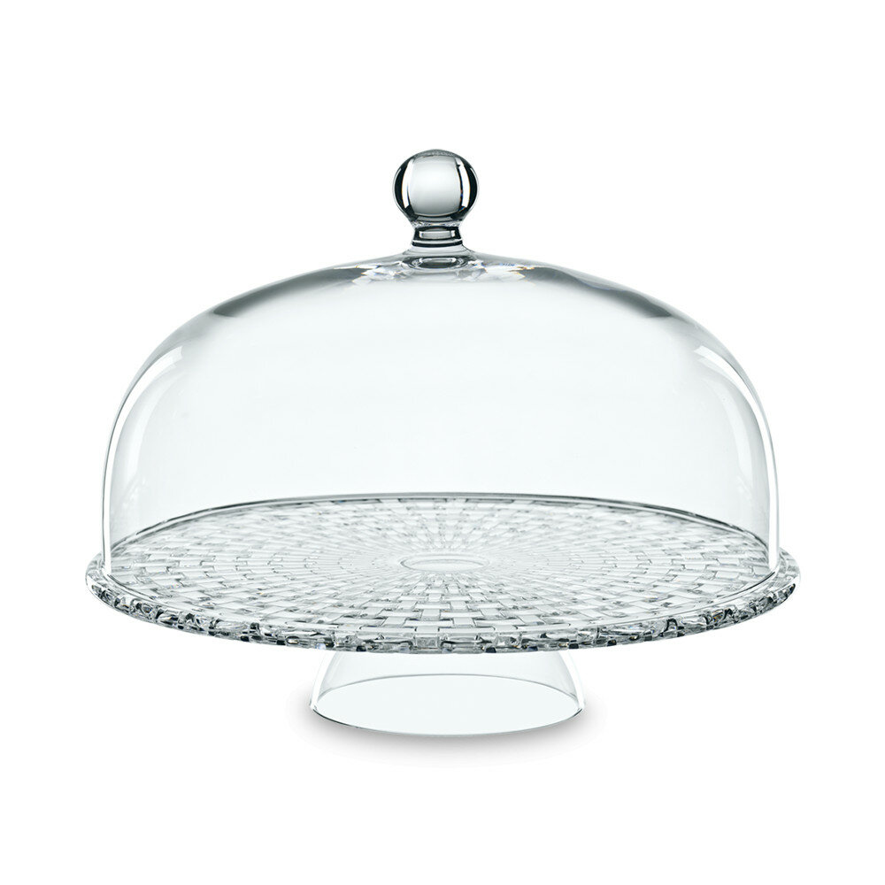 Тортница на ножке с крышкой BOSSA NOVA для пирожных, диаметр: 32 см, материал: хрустальное стекло N99528