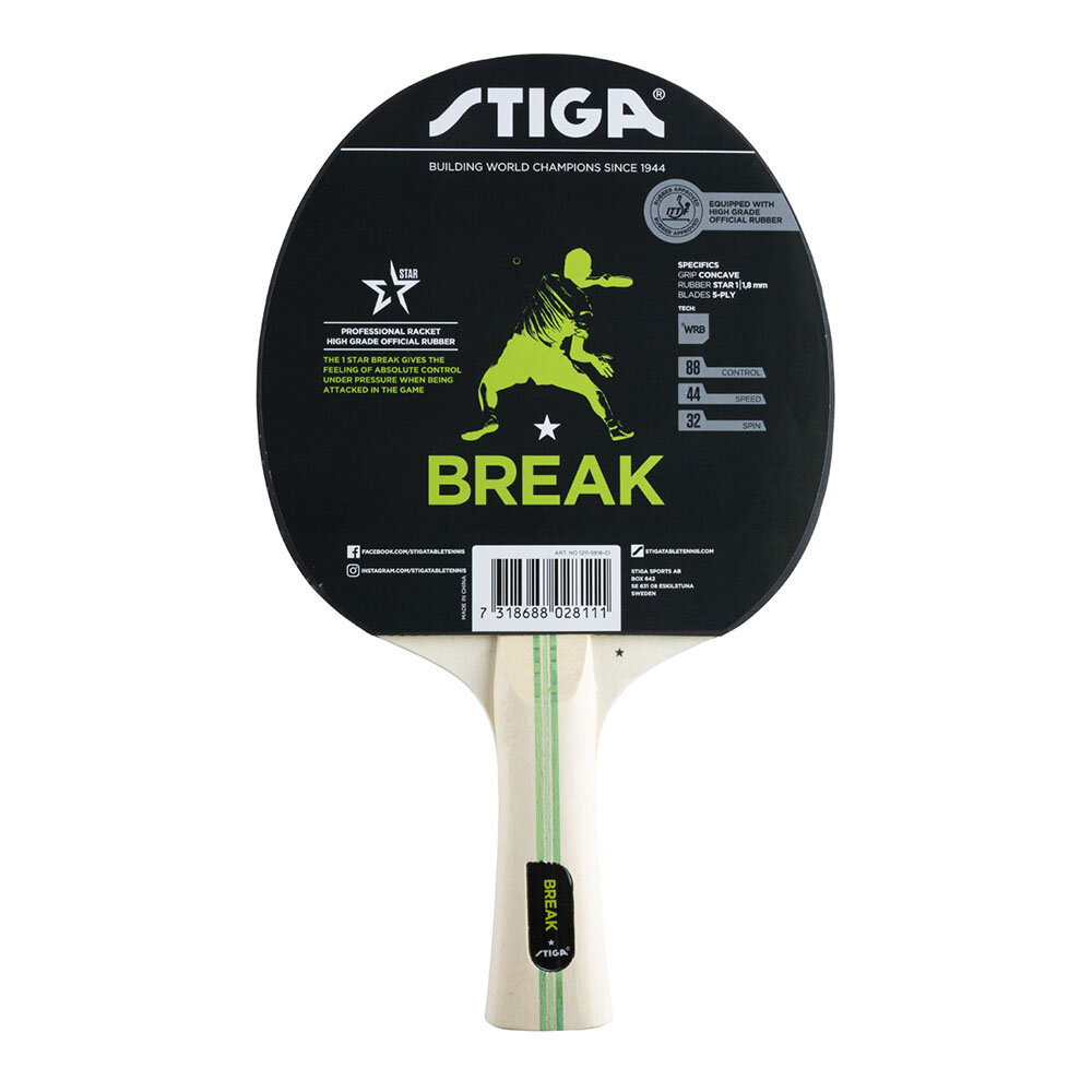 Ракетка для настольного тенниса Stiga Break WRB, одобрена ITTF