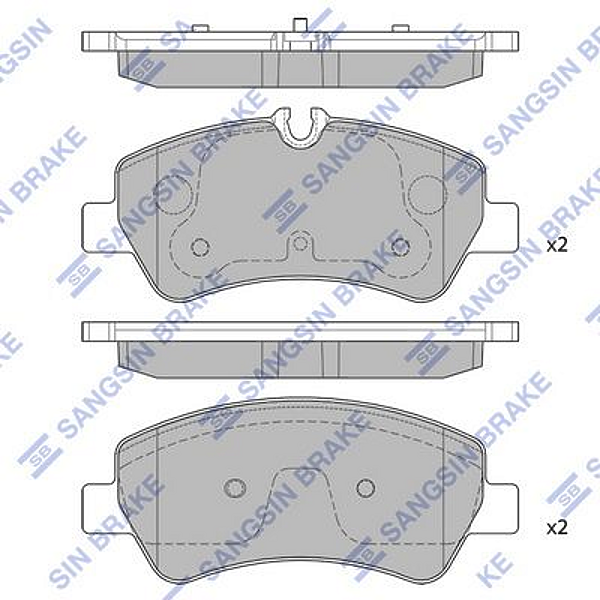 HI-Q SP1884 sp1884 колодки дисковые задние\ Ford (Форд) Transit (Транзит) / Tourneo (Торнео) 2.20tdci 12