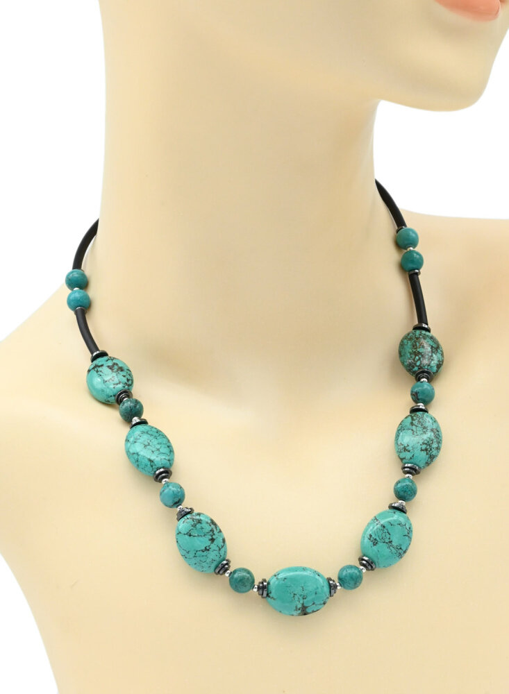 Колье, бирюза