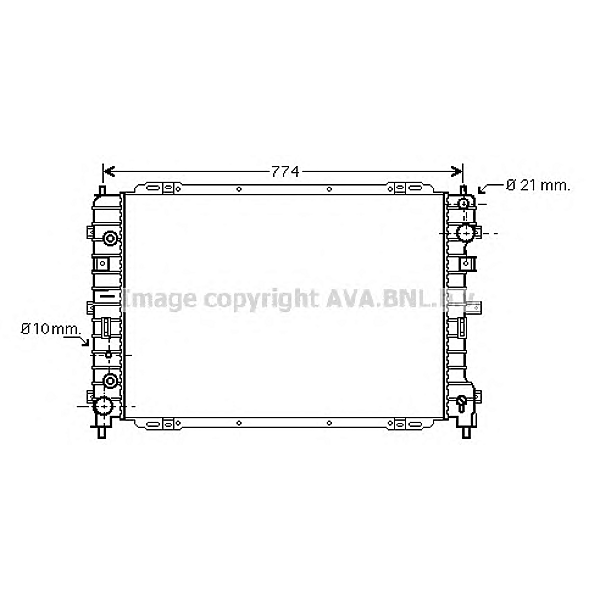 AVA QUALITY COOLING fd2346 (4088943 / 4098943 / 4106727) радиатор охлаждения Ford (Форд) escape Maverick (Маверик) III Mazda