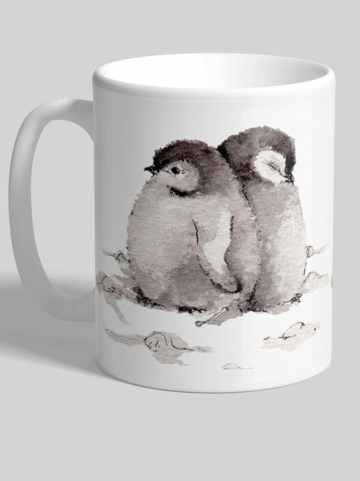 Кружка cooperative.moscow " Пингвины " (кружка с Пингвином , Пингвин , с Пингвином , с изображением Пингвина , Пингвин , кружка пингвины , кружка с птицей , птица, с изображением птицы, кружка птица, питомец, кружка с питомцем) , 330 мл, 1 шт