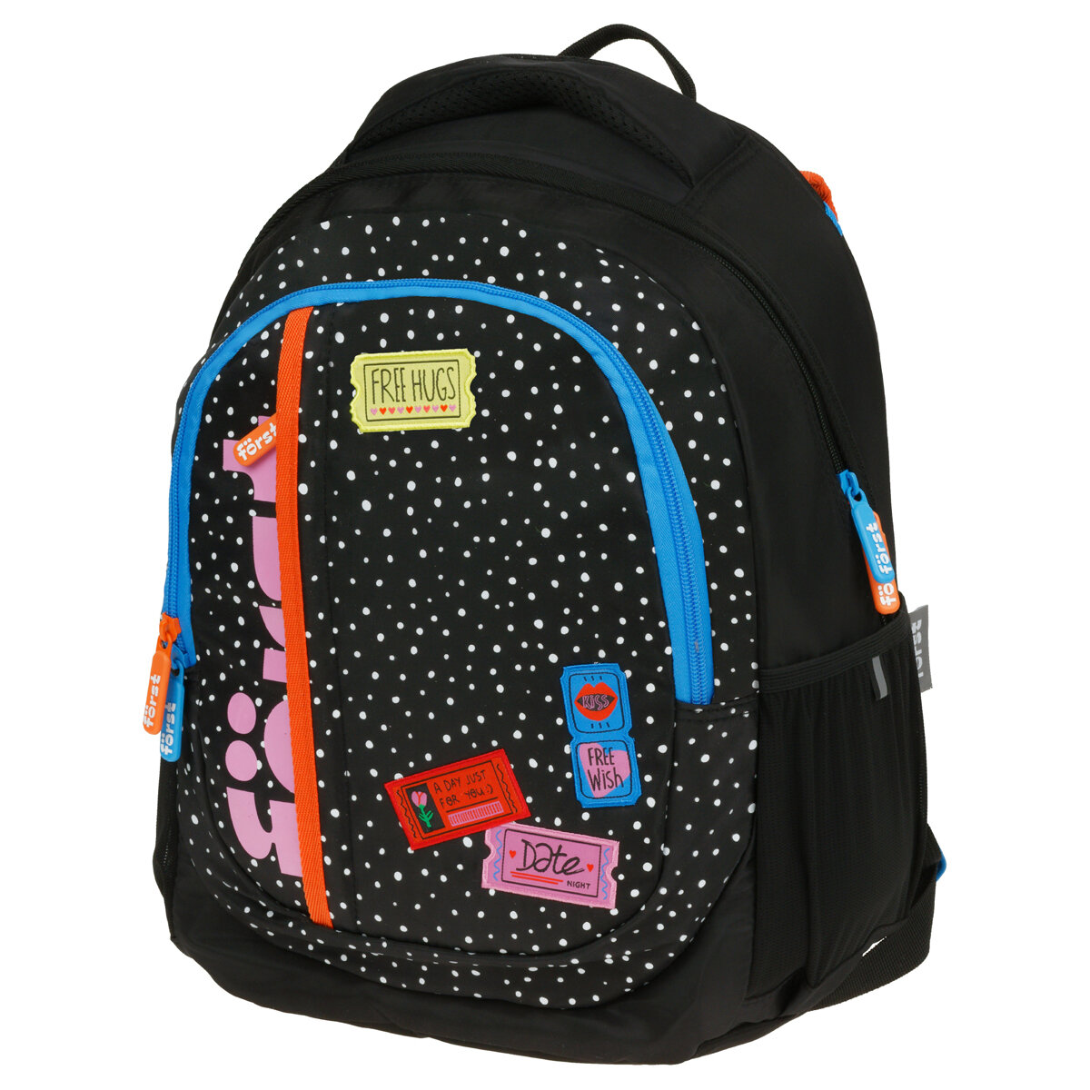Акция ЛИК Рюкзак Forst F-Trend "Dots style" 40*29*18см, 2 отделения, 3 кармана, эргономичная спинка