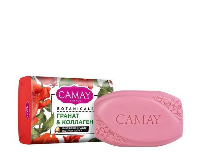 Набор из 3 штук Туалетное мыло Camay Botanicals Цветы граната 85г