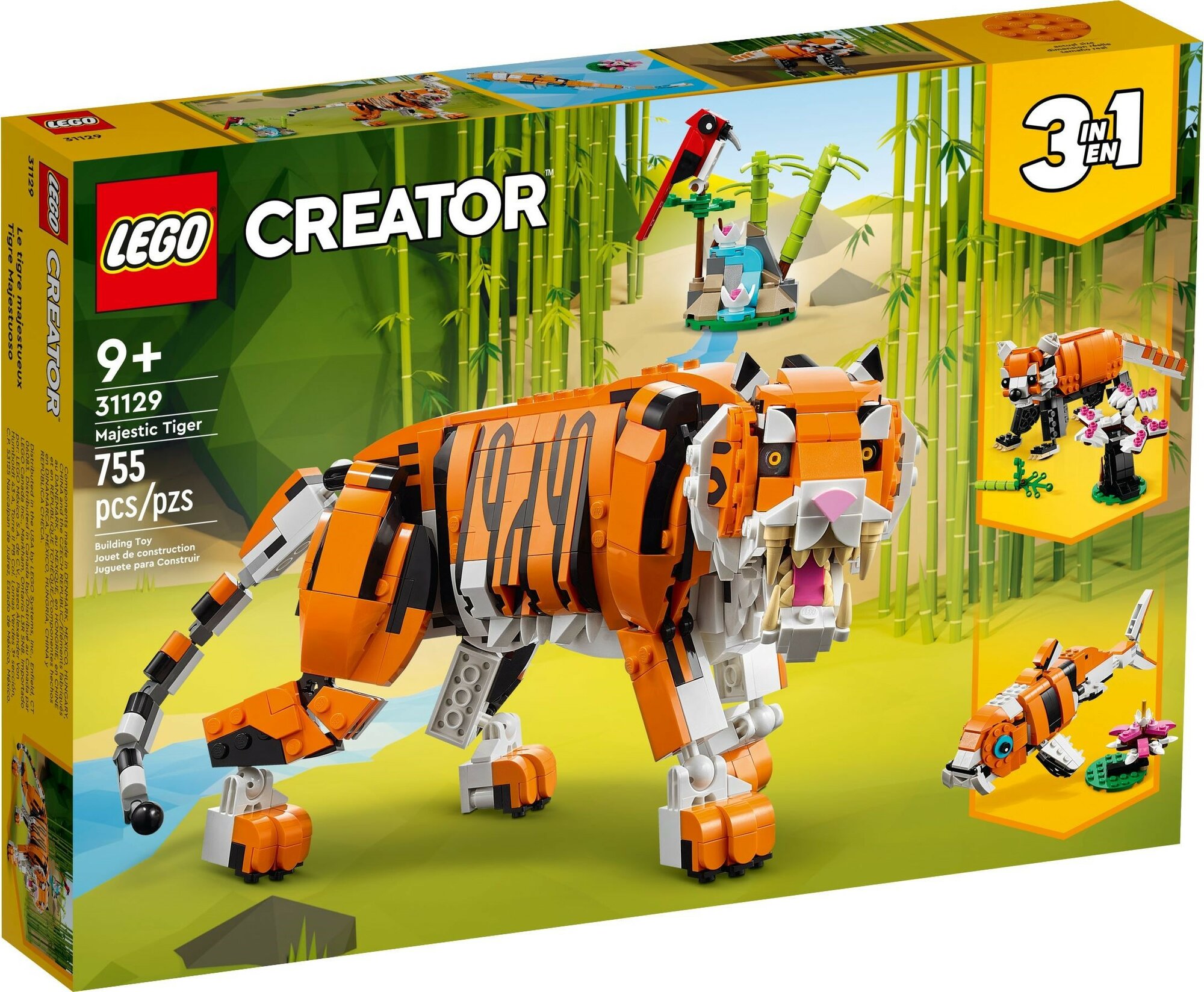 Конструктор LEGO Creator 31129 Величественный тигр, 755 дет.