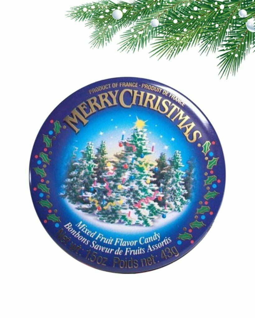 Леденцы RENDEZ VOUS рождественские со вкусом фруктов: Ель, 43г. Франция