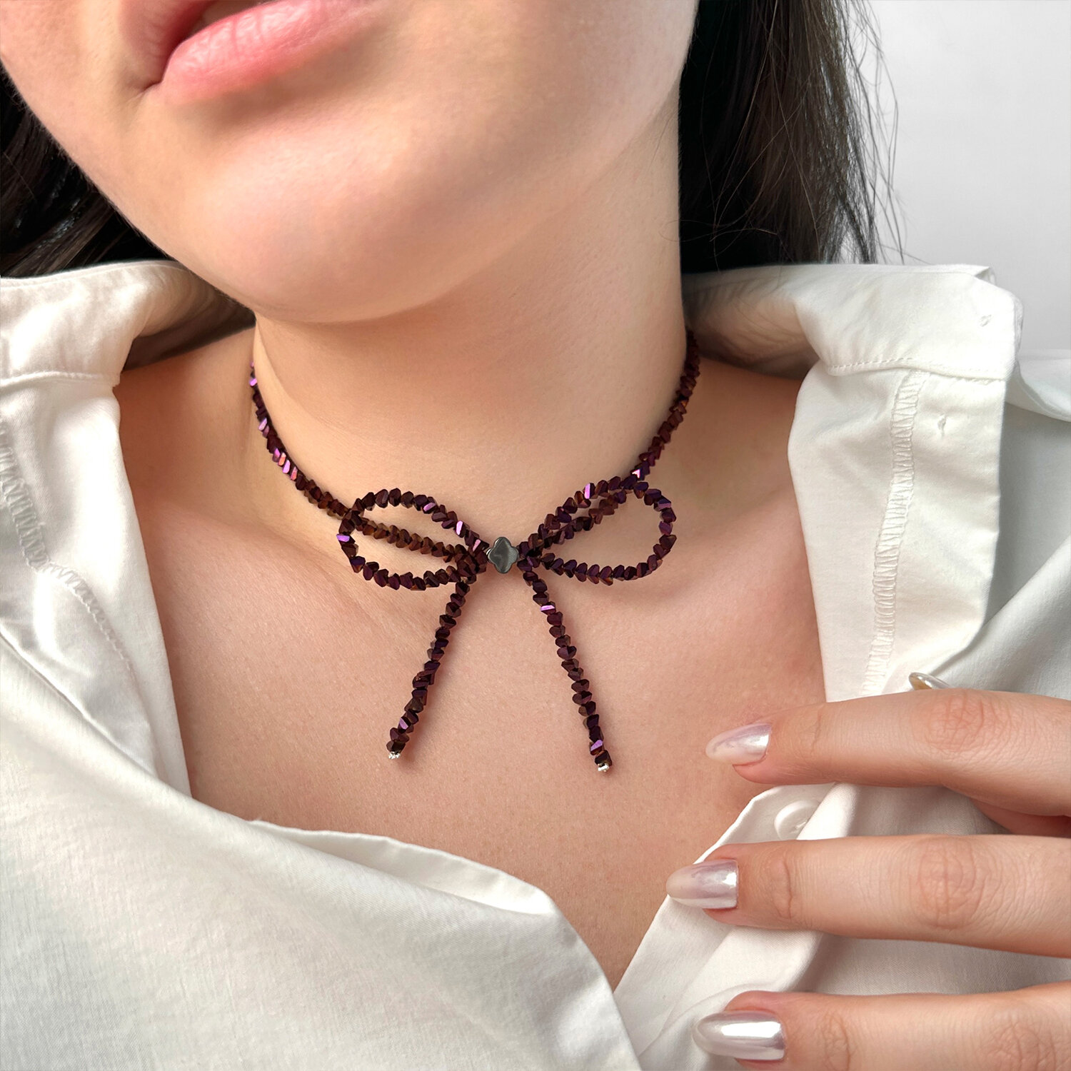 Колье, кристалл