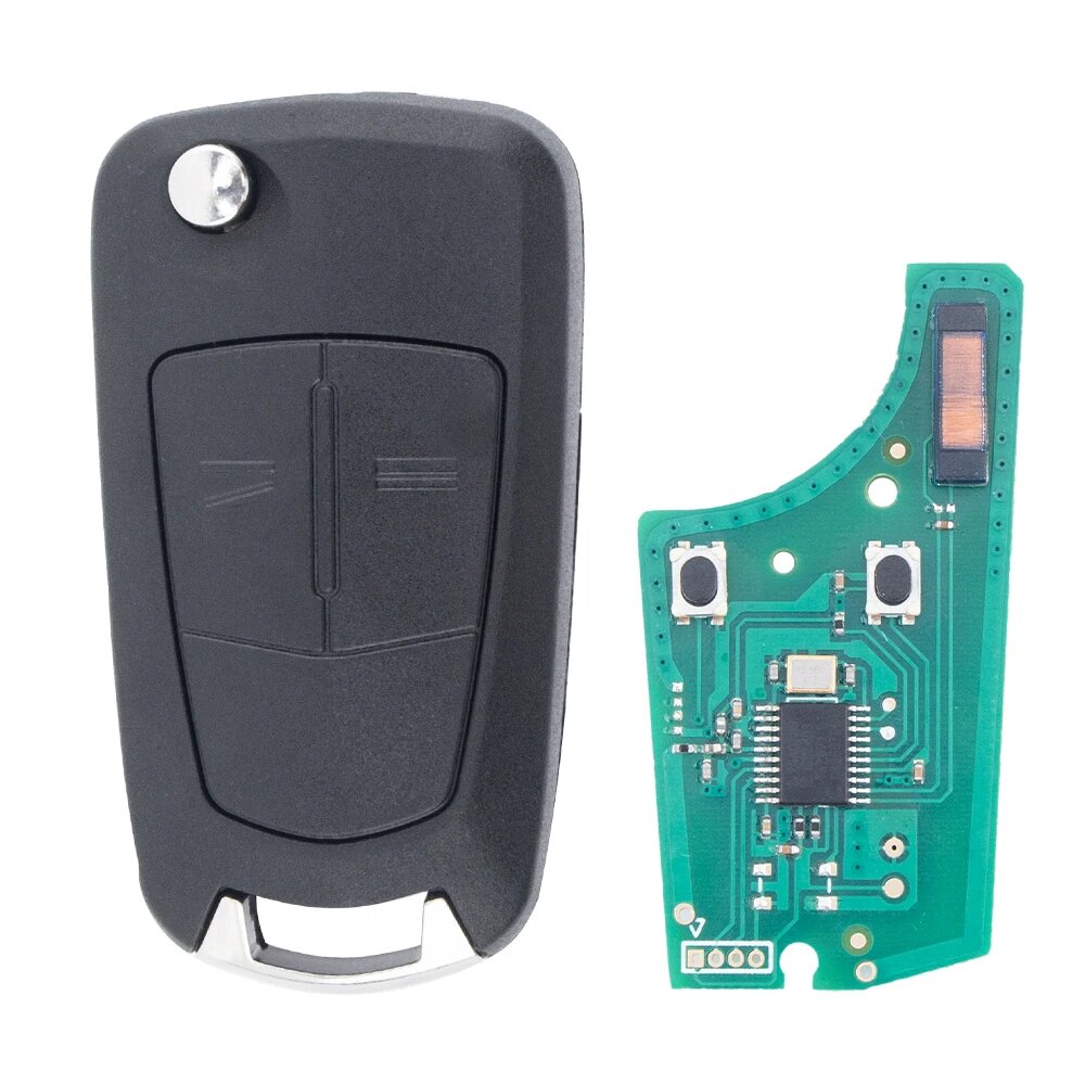 Лучший ключ, дистанционный Автомобильный ключ 433 МГц для Opel/Vauxhall Astra H 2004-2009 Zafira B 2005-2013 Vectra C 2002-2008 Signium Corsa D PCF7941 D, 2 button