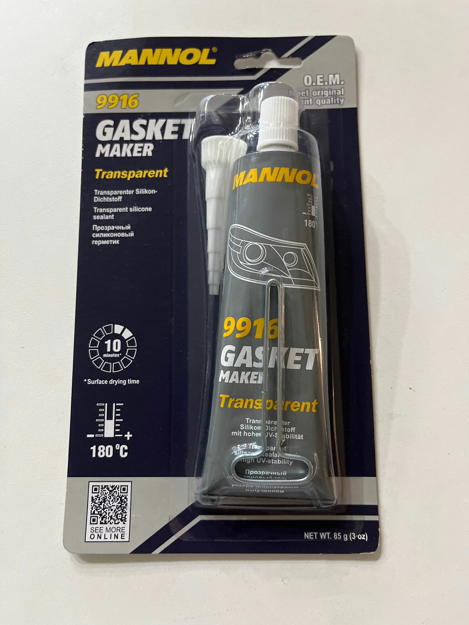 Герметик MANNOL 9916 RTV Gasket Maker Gray Neutral 85 g
