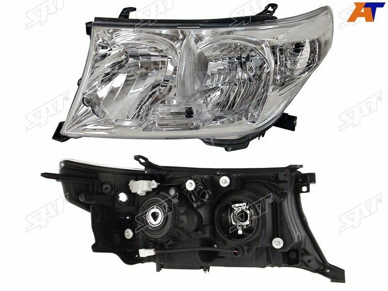 . SAT Фара для TOYOTA LAND CRUISER 200 07-11 левая под ксенон, с электрокорректором