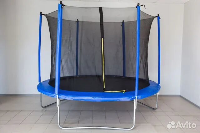 Батут каркасный детский 244 с защитной сеткой для дома и улицы